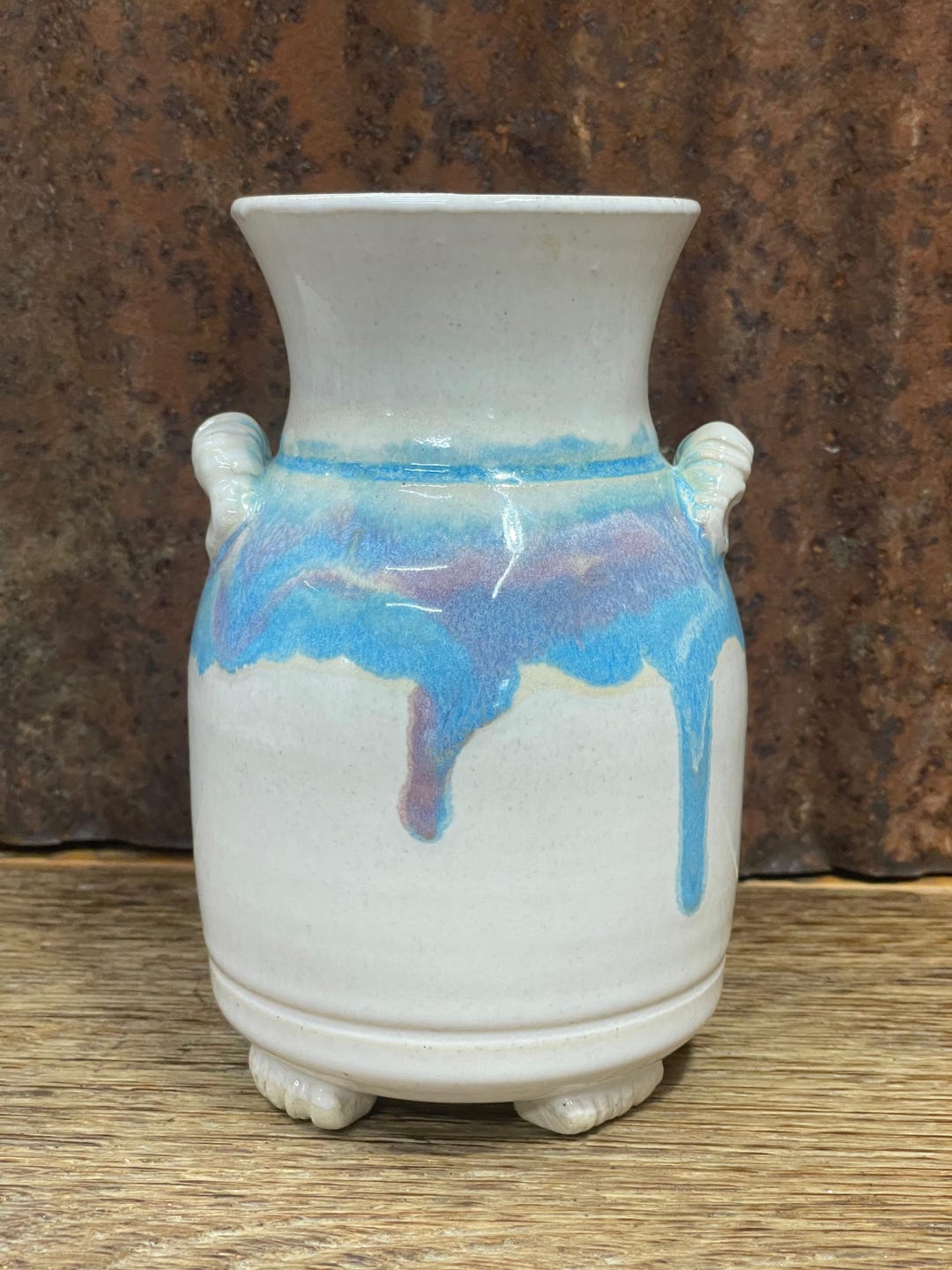 Handmade Ceramic Drippy Vase: Decorative Flower Vase - Etsy
