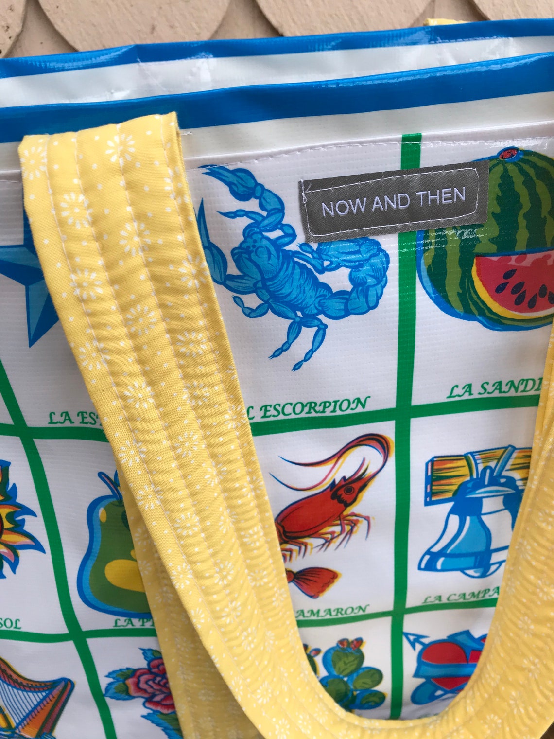 Fun and Games Large Reversible Oilcloth Tote | Etsy