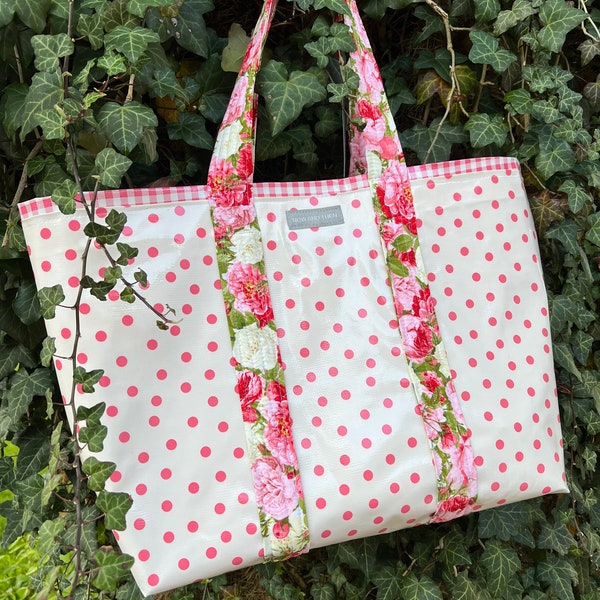 Oilcloth Tote Bag - Etsy