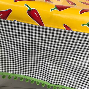 Cinco De Mayo ---chili Pepper Round Oilcloth Tablecloth - Etsy
