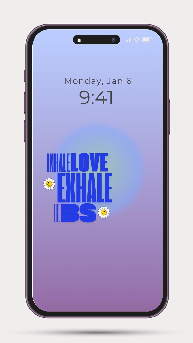 Inhale Love, Exhale the Bs Wallpaper - Etsy