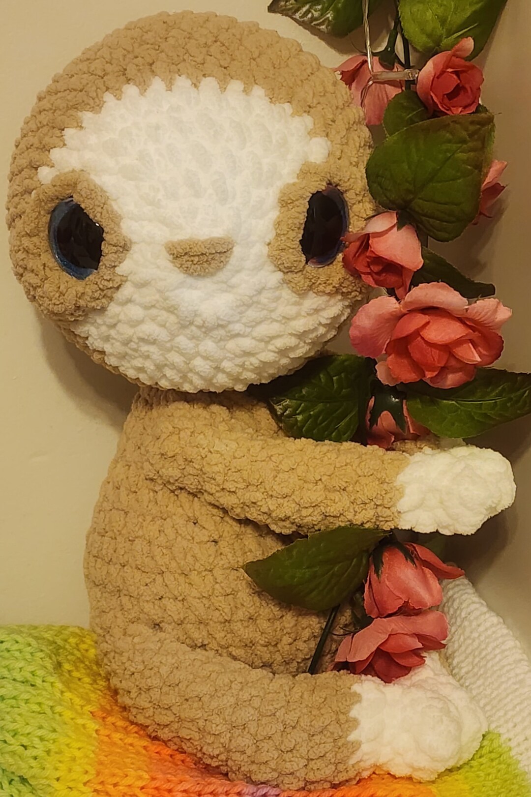 Crocheted Sloth Plushie Amigurumi Sloth - Etsy