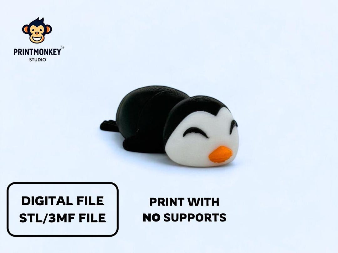 Articulated Flexi Penguin | STL File for 3D Printing | STL Print Files ...