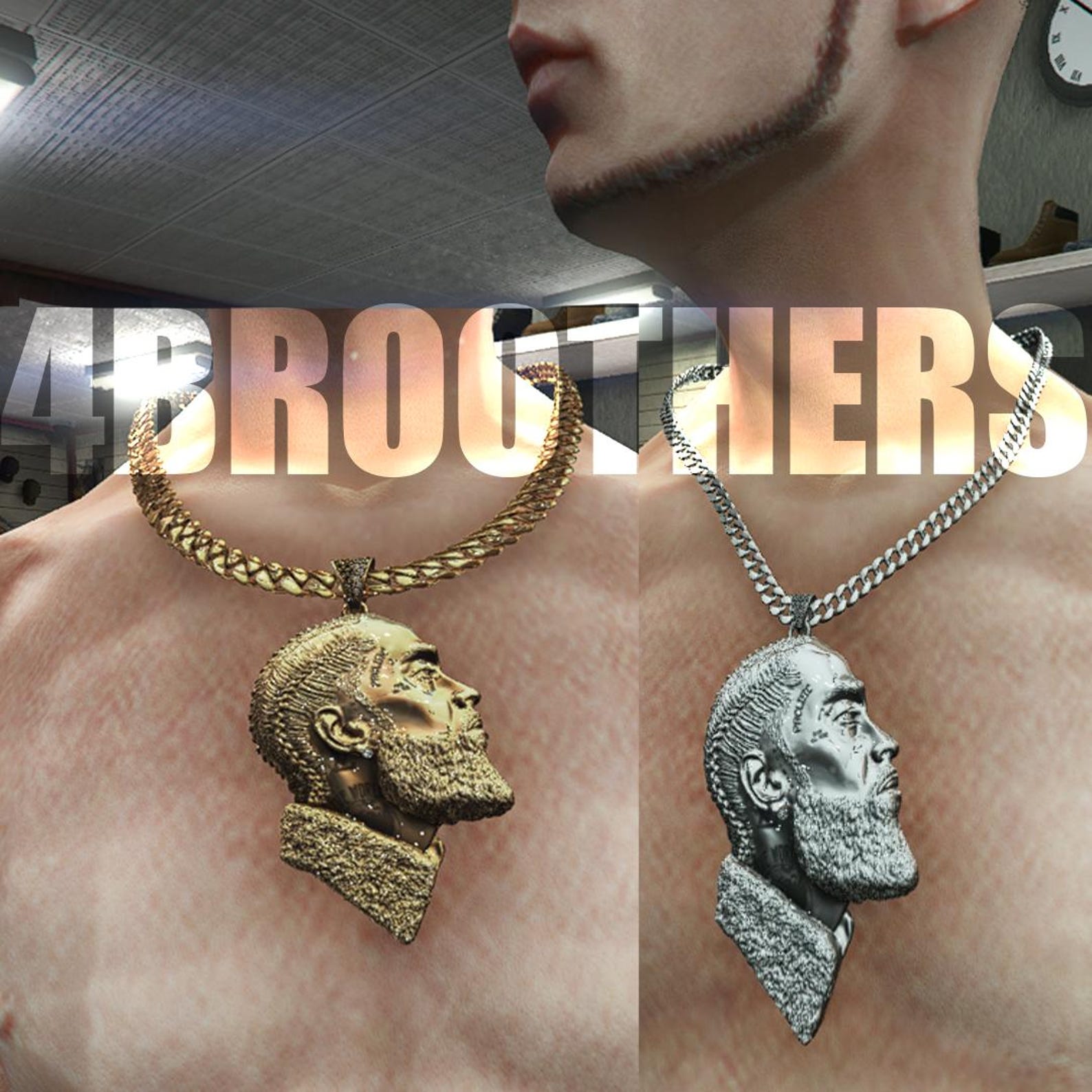 Fivem Ready Nipsey Homage Chain Pack Bling, Crenshaw Hiphop Diamond ...