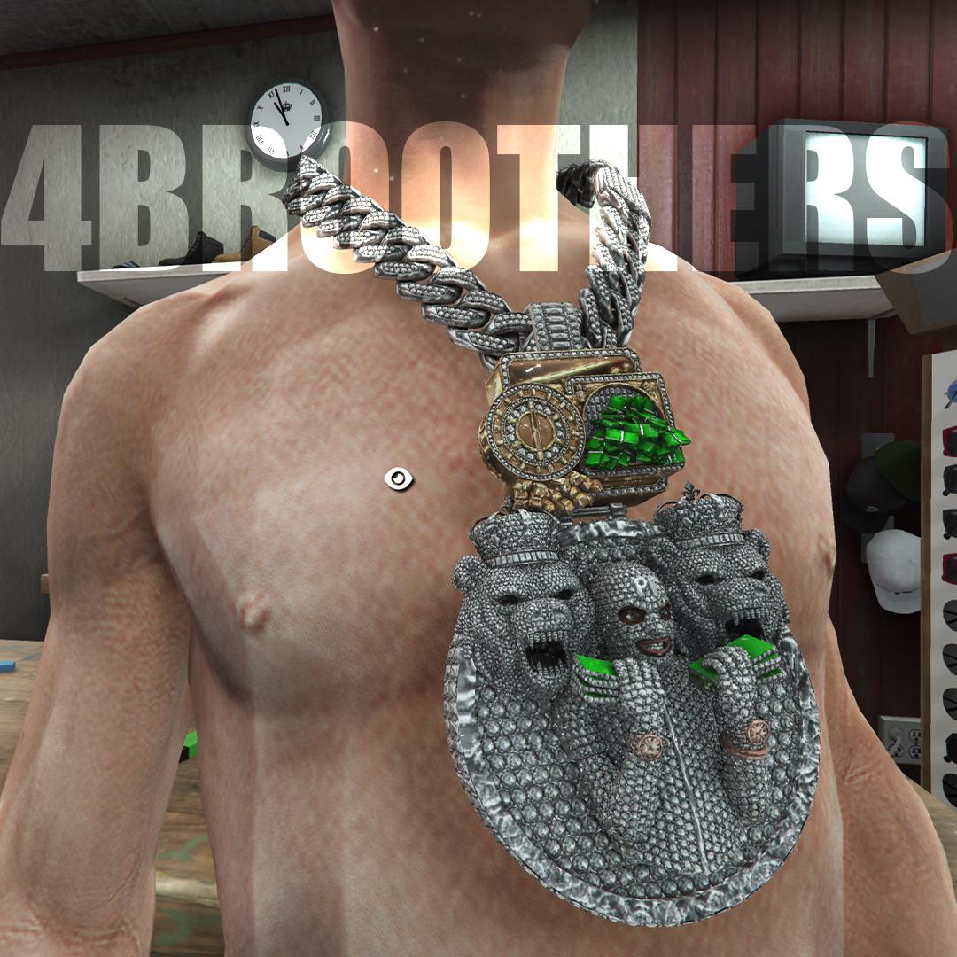 Fivem Ready Bankvault Goon Chain Bling, Hiphop Diamond Chain for Your Server - Etsy