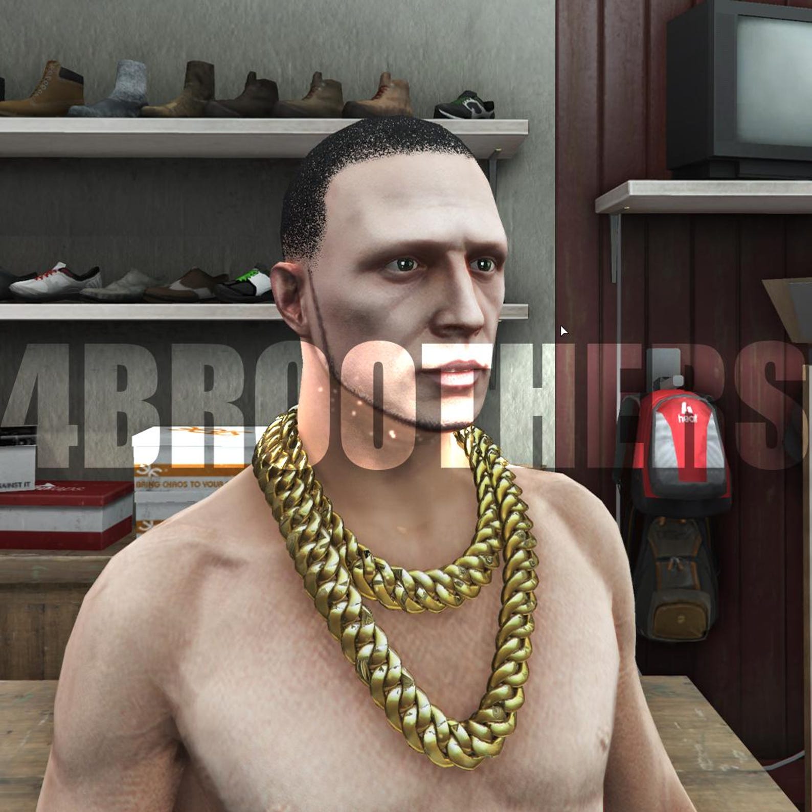 Fivem Ready Double Gold Cuban Chains Bling, Hiphop Diamond Chain for Your Server - Etsy