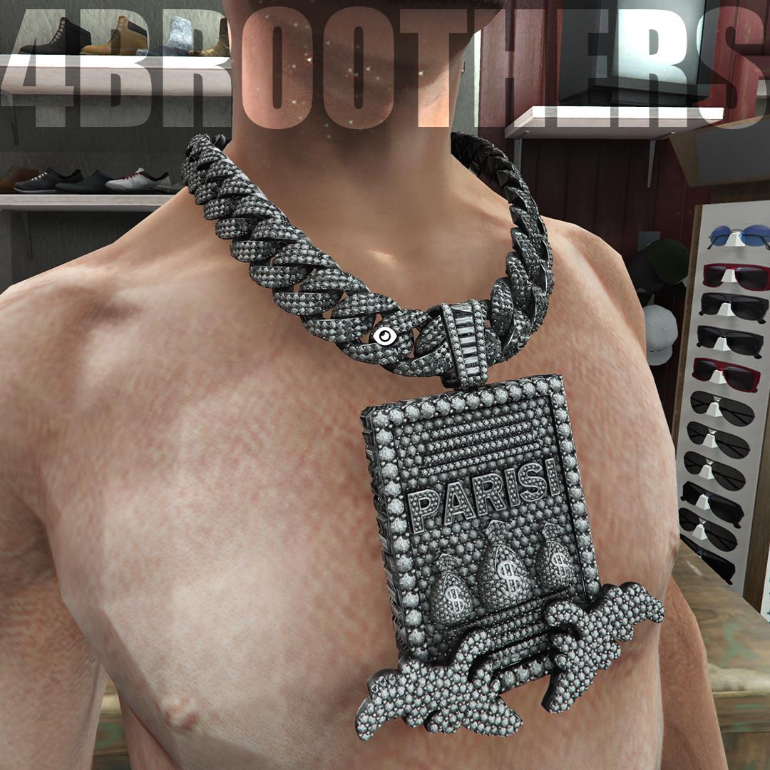 Fivem Ready Parisi Chain Bling, Hiphop Diamond Chain for Your Server - Etsy