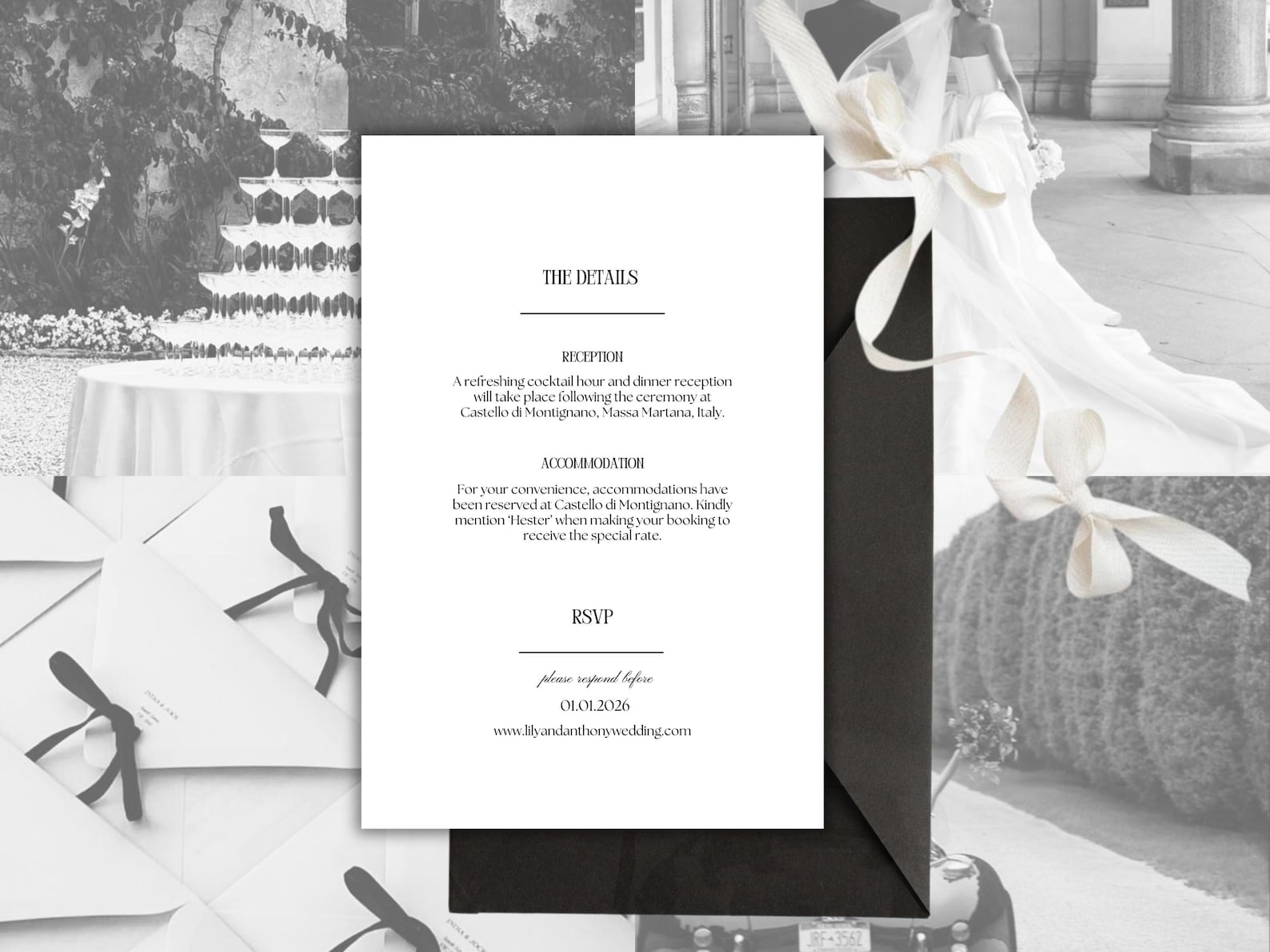 Ultimate Bundle Simple Classic Wedding Invitation, Save the Date, RSVP ...