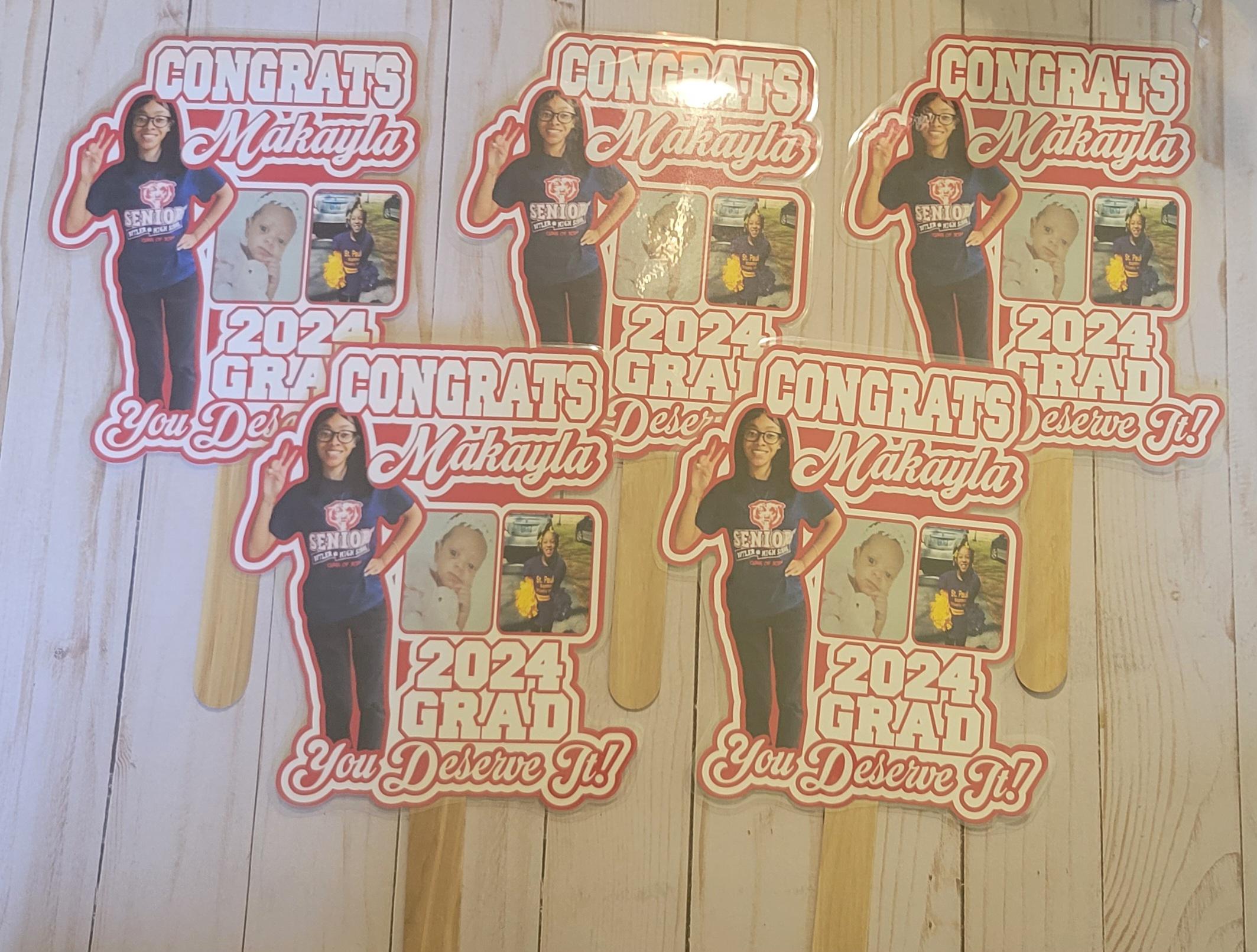 2025 Graduation Fans, Personalized Fans, Custom Handheld Fans, 2025 ...