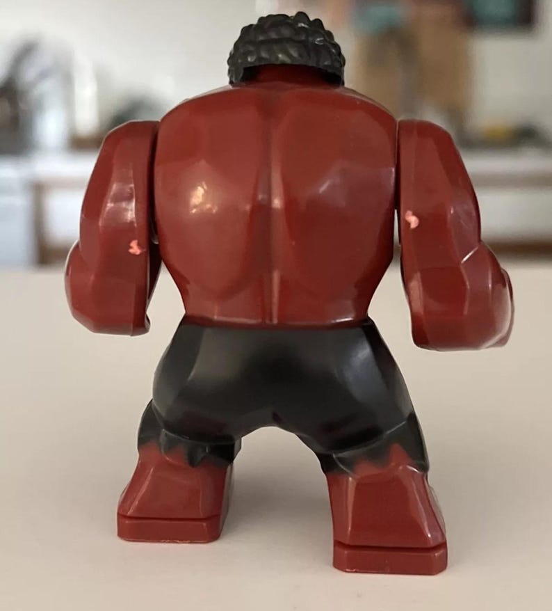 LEGO Marvel Red Hulk Big Figure - Etsy