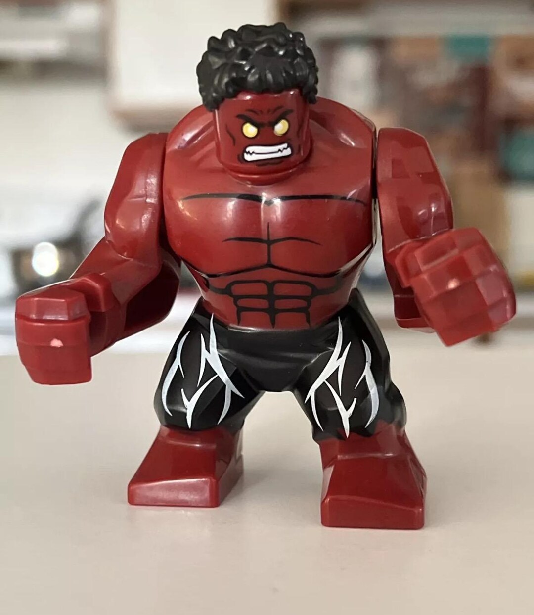LEGO Marvel Red Hulk Big Figure - Etsy