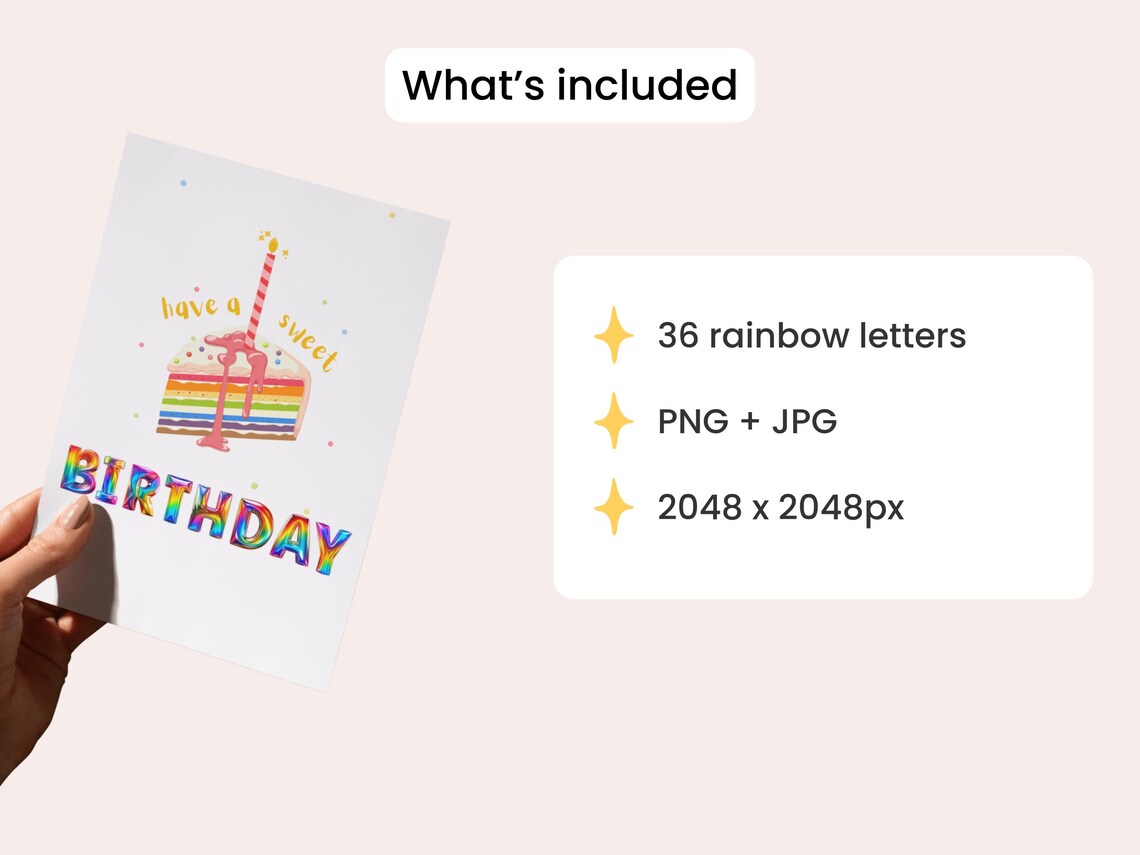 Rainbow 3D Letter Clipart, Colourful Alphabet Pngs, Digital Download ...