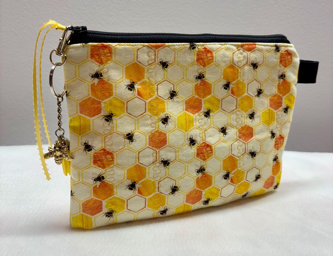 Honeybee, Honeybee Bag, Bee Purse, Honeycomb, Honeycomb Bag, Honeycomb Purse, Bee Pencil Pouch ...