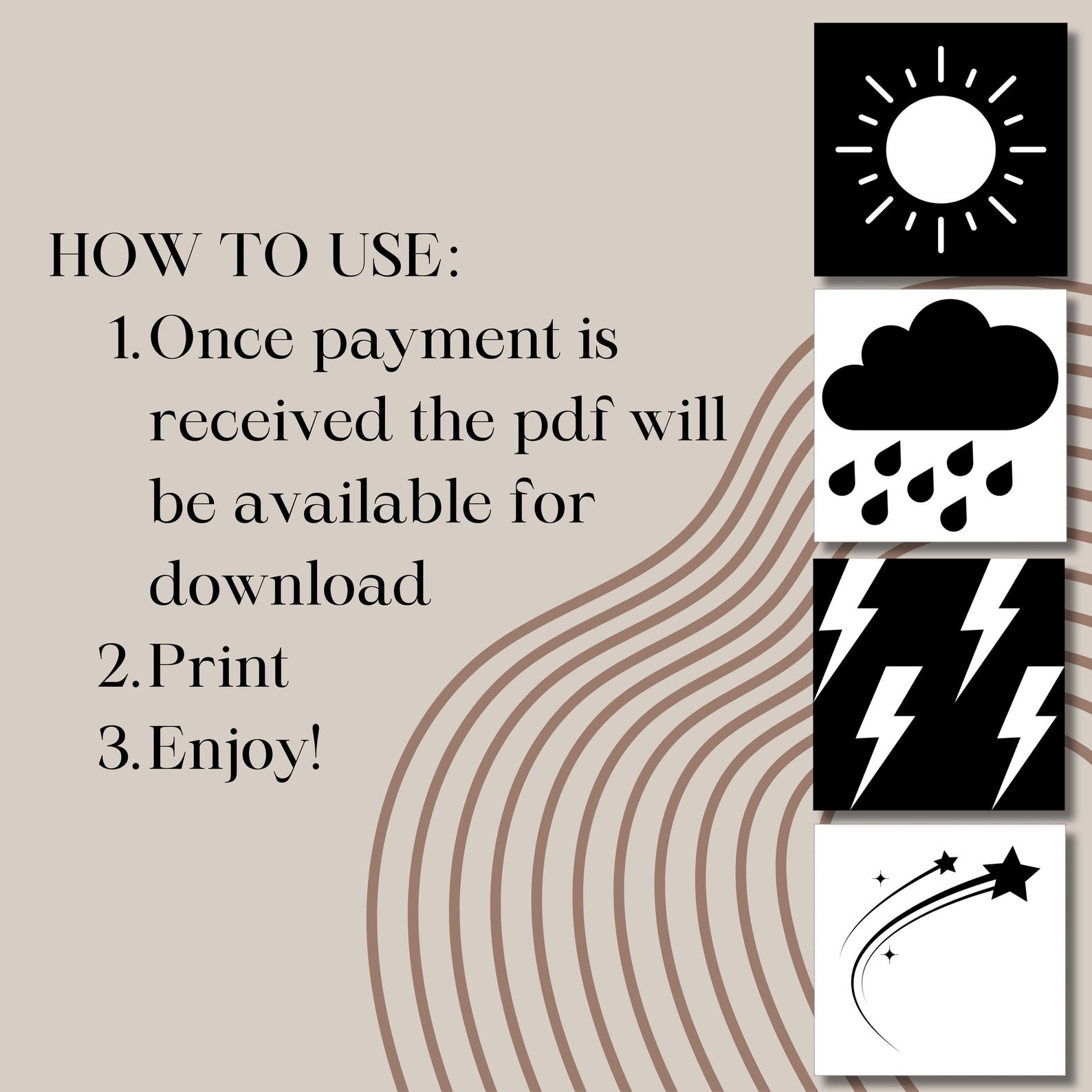 40 High Contrast Nature Sensory Cards for Babies and Infants, Black and ...