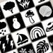 40 High Contrast Nature Sensory Cards for Babies and Infants, Black and ...