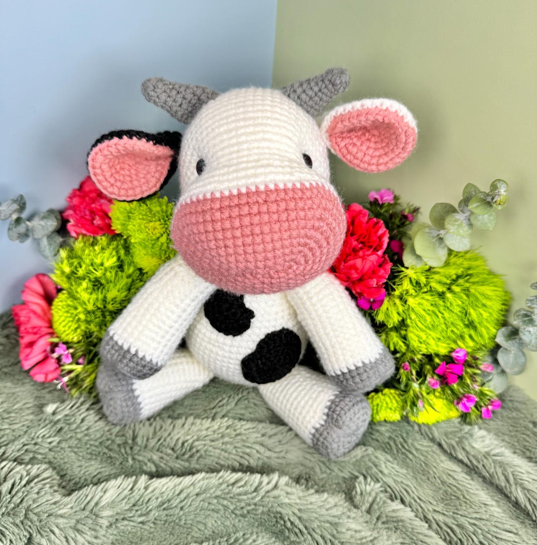 Amigurumi Cow Stuffed Animal - Etsy