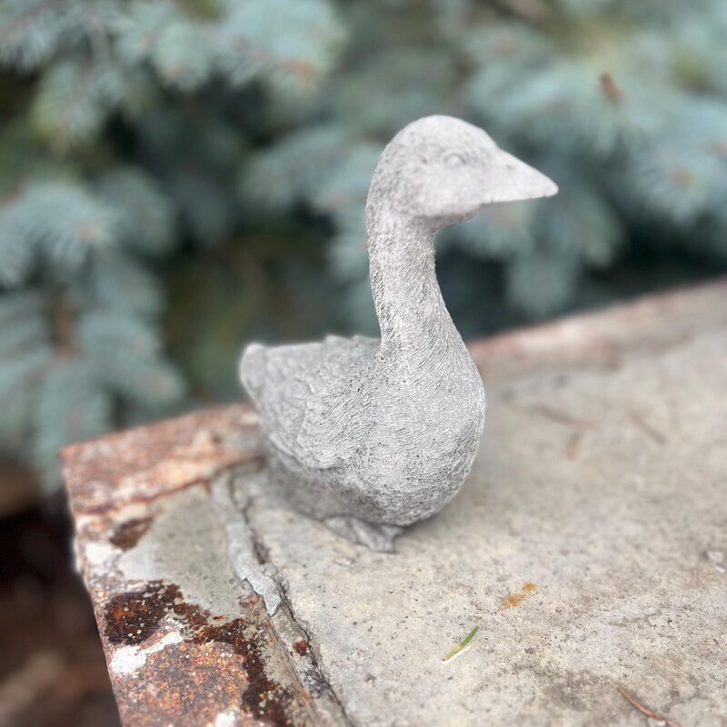 Concrete Goose Statue - Etsy