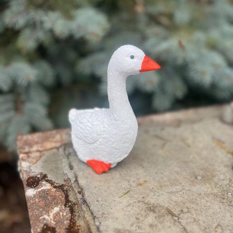 Concrete Goose Statue - Etsy