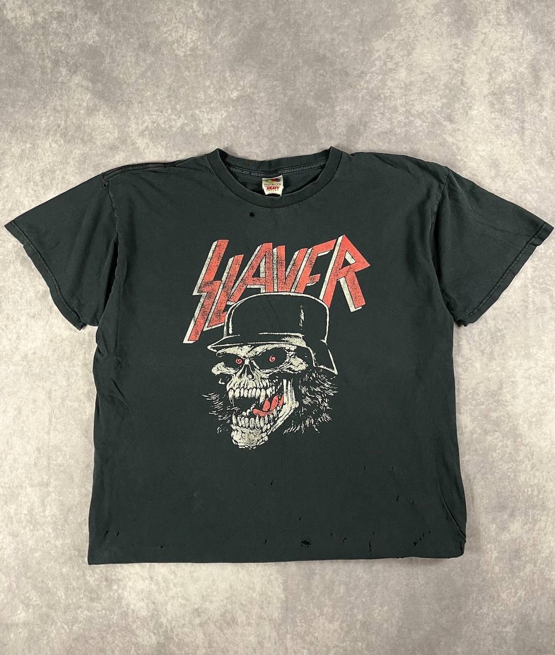 Vintage Slayer Slaytanic Wehrmacht World Tour Band Shirt XL Single ...