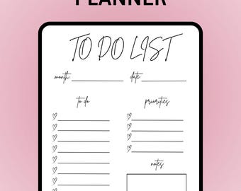Minimalist To-do List - Etsy