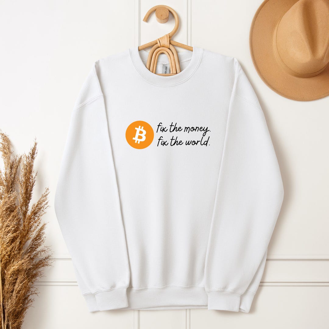 Bitcoin Logo Sweatshirt, Crypto Fan Apparel, Unisex BTC Clothes - Etsy