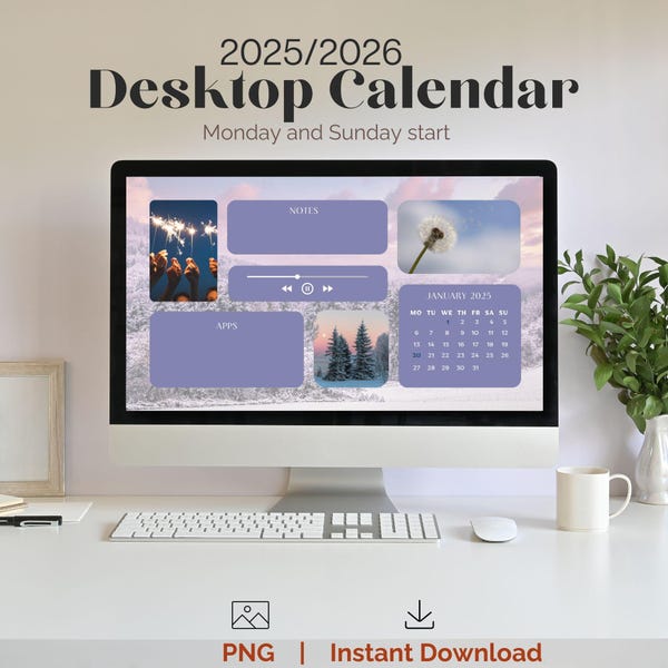 2026 Desktop Calendar - Etsy