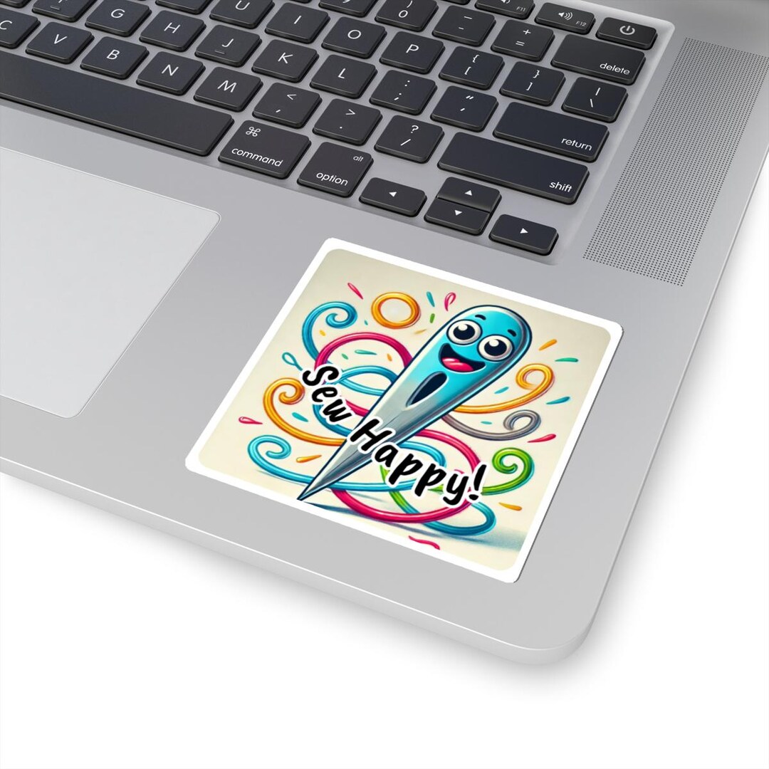 Sew Happy! Super Cute Kiss-cut Stickers, Happy Sewing Stickers, Needle ...
