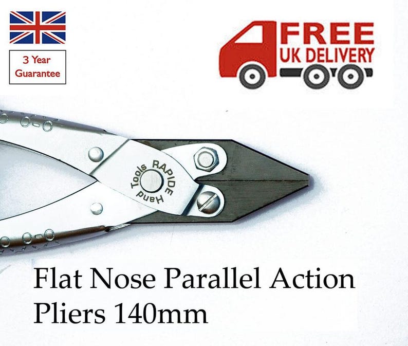 Parallel Action Pliers Flat Nose Smooth Jaws Jewellery Watch Beads ...