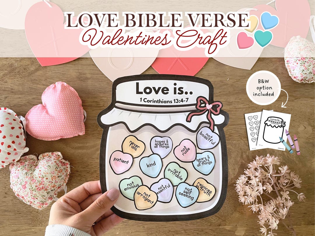 Love Bible Craft | Valentine's Day | 1 Corinthians 13 | Christian Faith ...