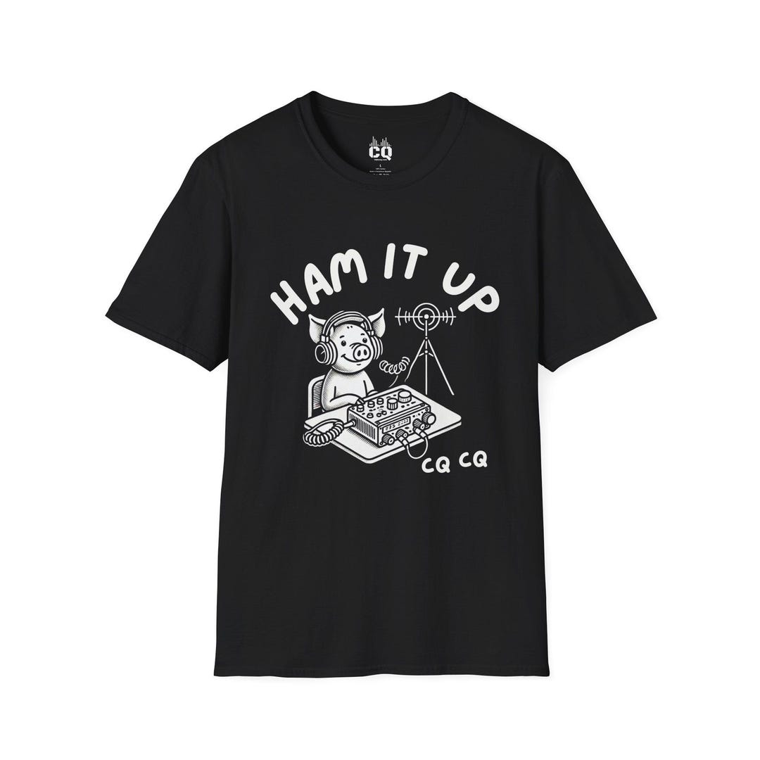 Ham Radio T-shirt - Funny Ham It up Design, Perfect Gift for Radio ...