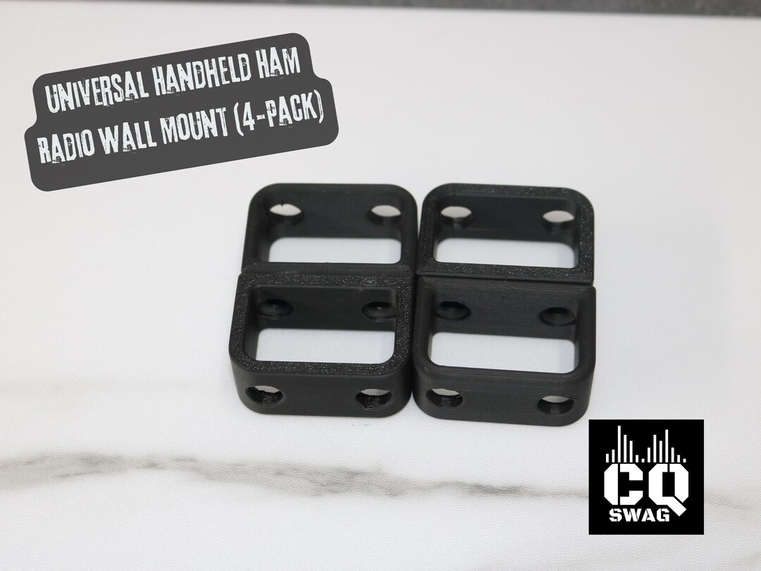 4-pack Universal Ham Radio Wall Mount | Handheld Radio Holder for ...