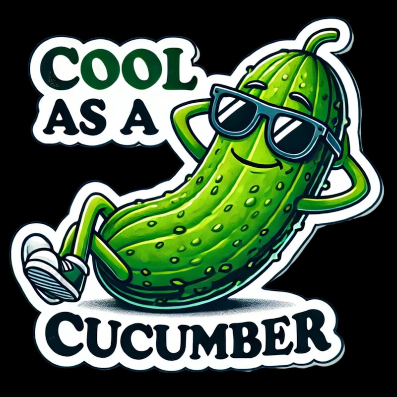 Cool as a Cucumber - Etsy