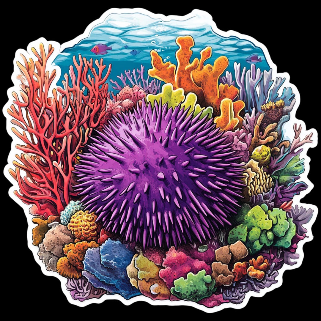 Ocean Life Stickers | Waterproof Vinyl Die Cut Stickers of Sharks, Sea ...