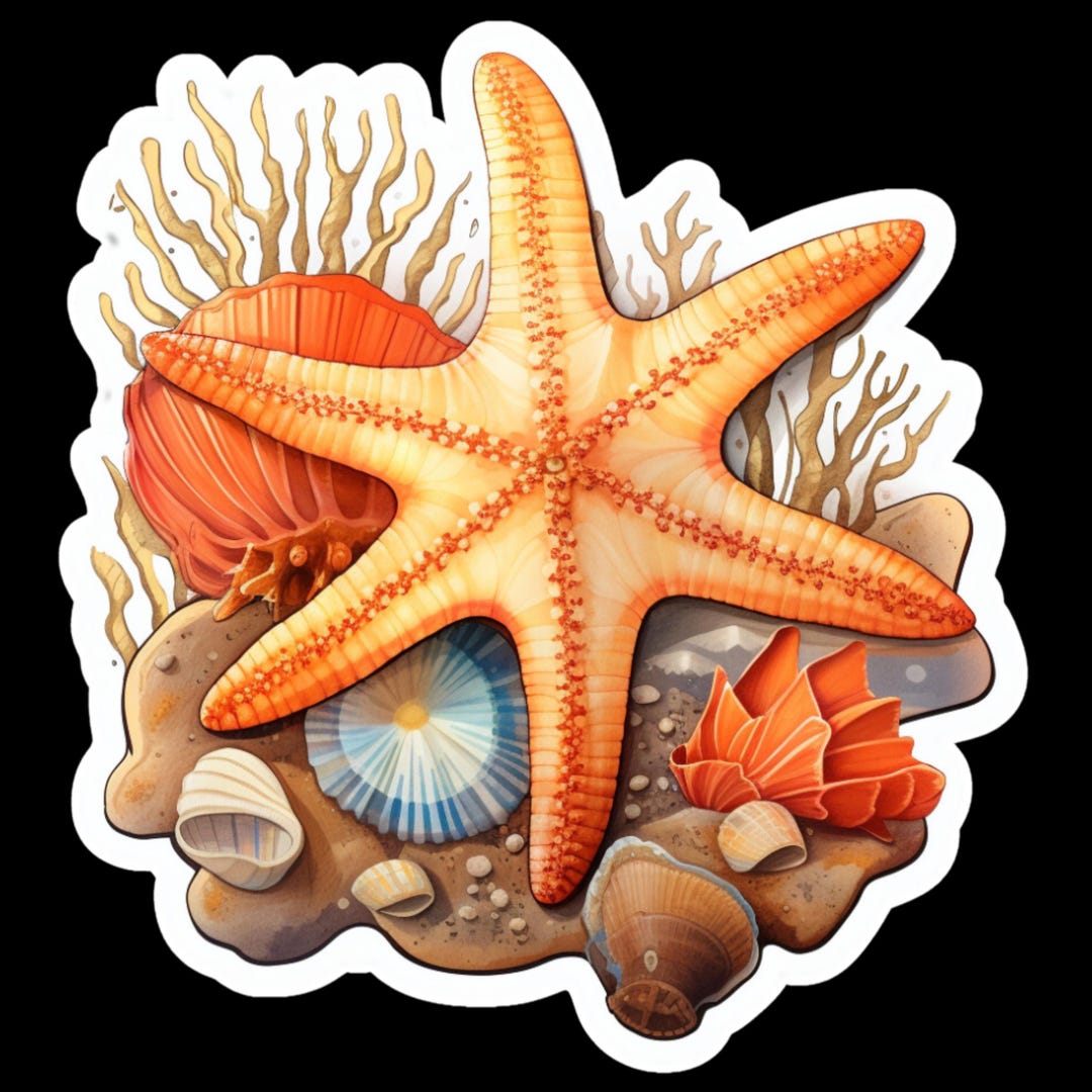 Ocean Life Stickers | Waterproof Vinyl Die Cut Stickers of Sharks, Sea ...