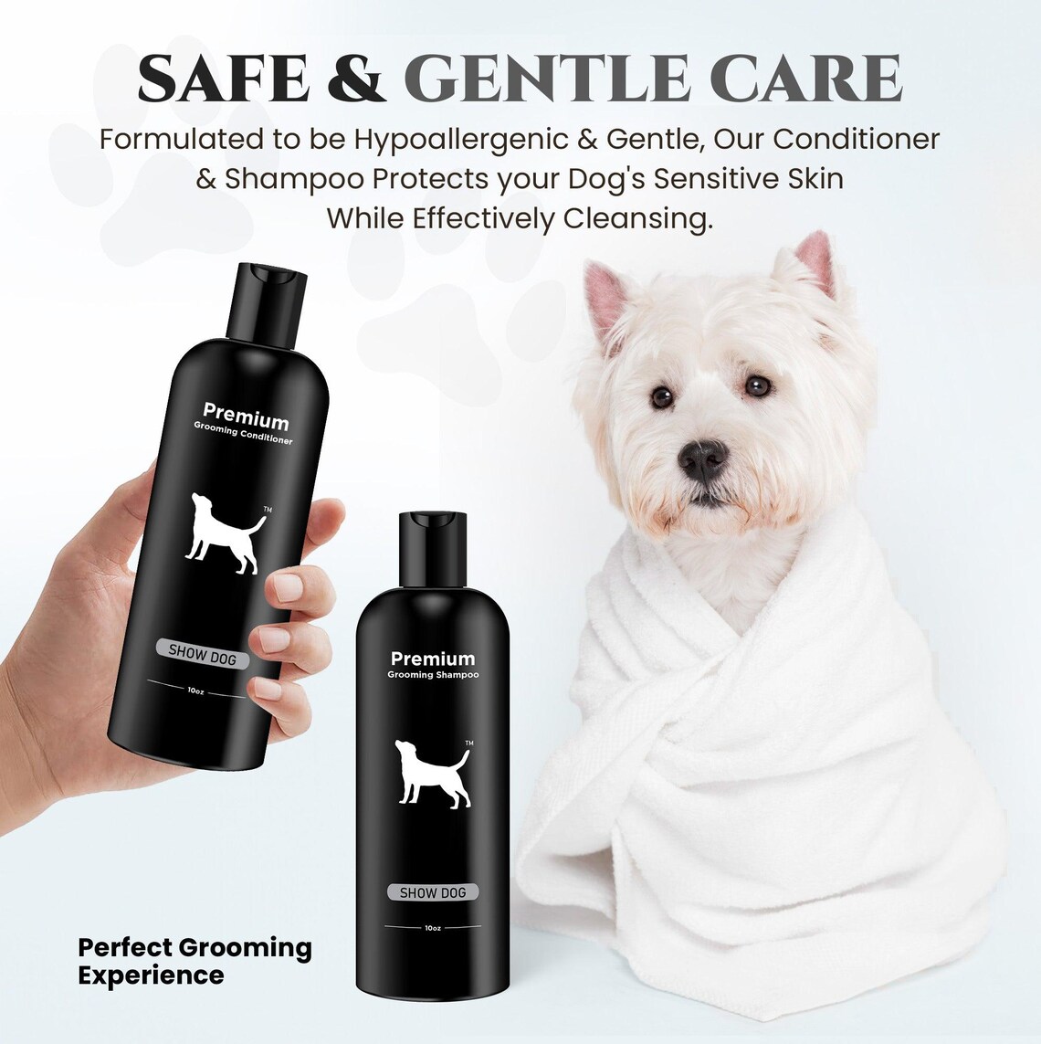 Natural Dog Shampoo & Conditioner for Itchy and Sensitive Skin (show ...