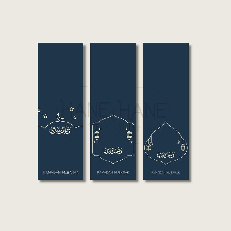 Printable Ramadan Bookmark Set: Islamic Quran Tracker (digital Download ...