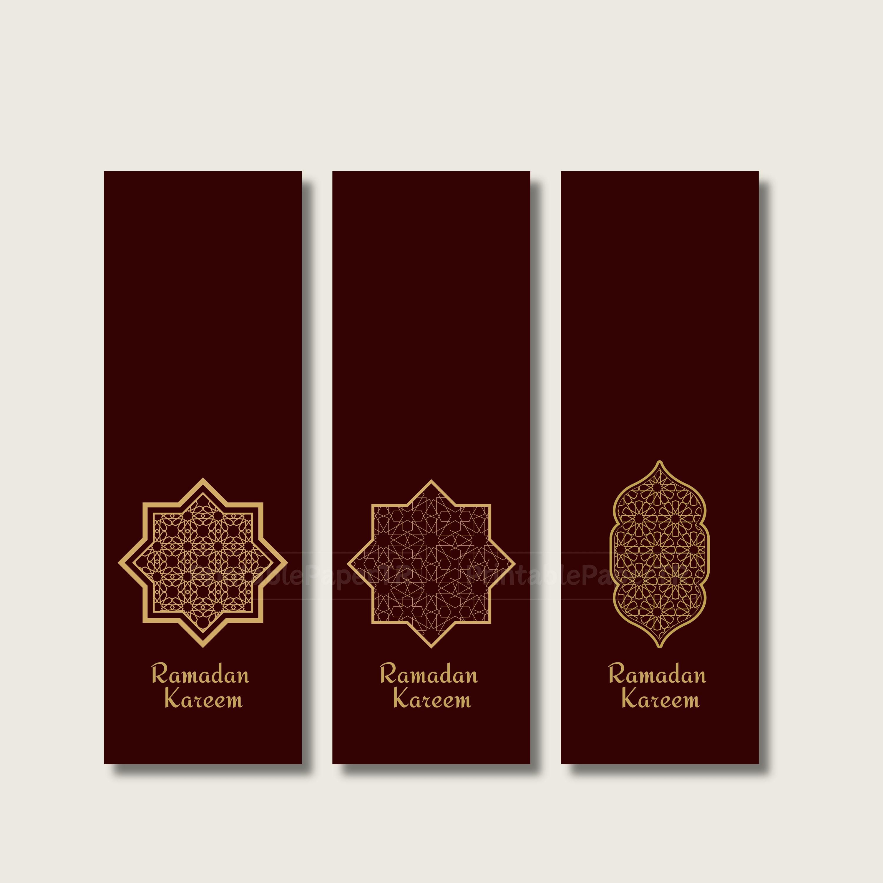 6 Printable Ramadan Bookmark Set | Islamic Bookmark | Ramadan Bookmark ...