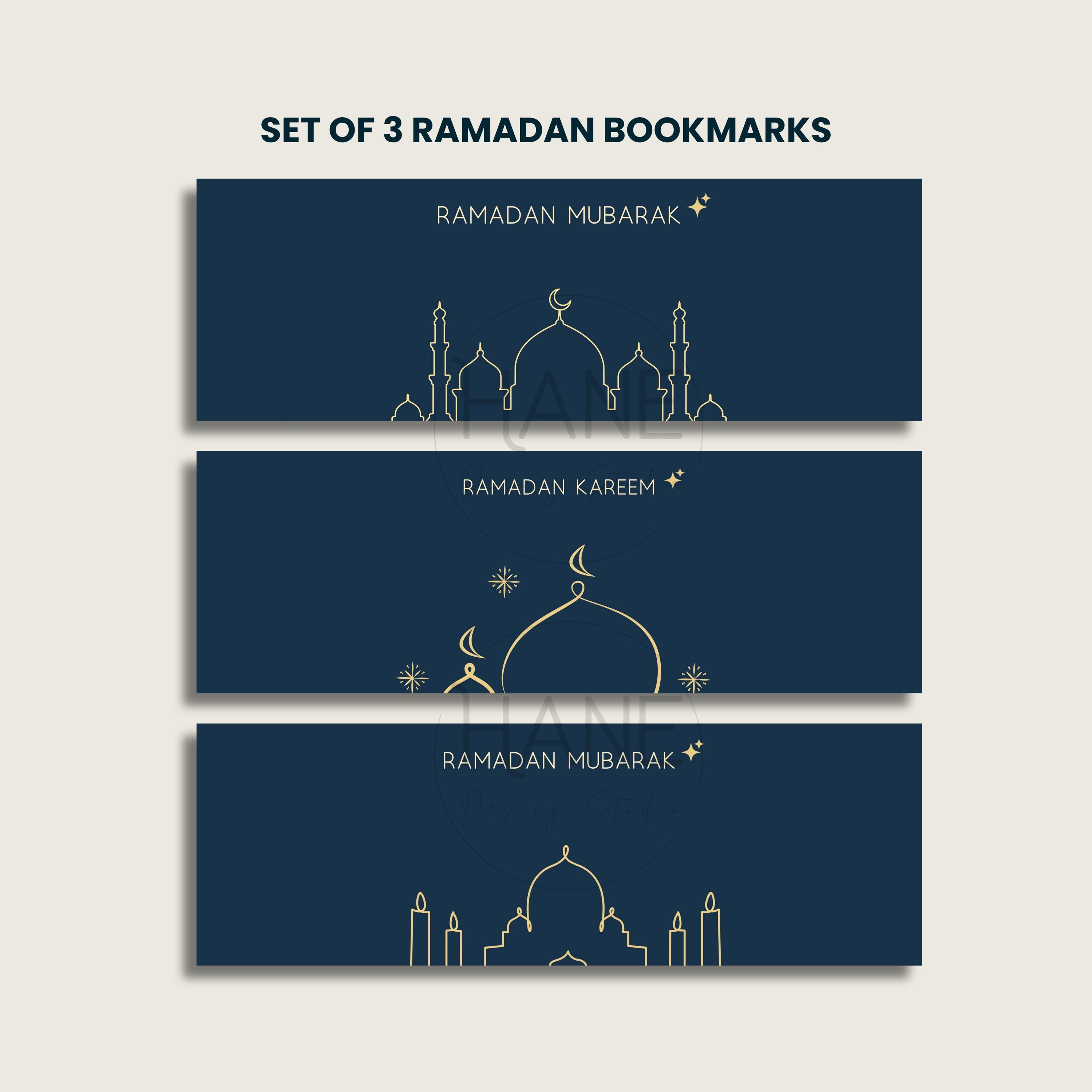 Printable Ramadan Bookmark Set: Islamic Quran Tracker (digital Download ...