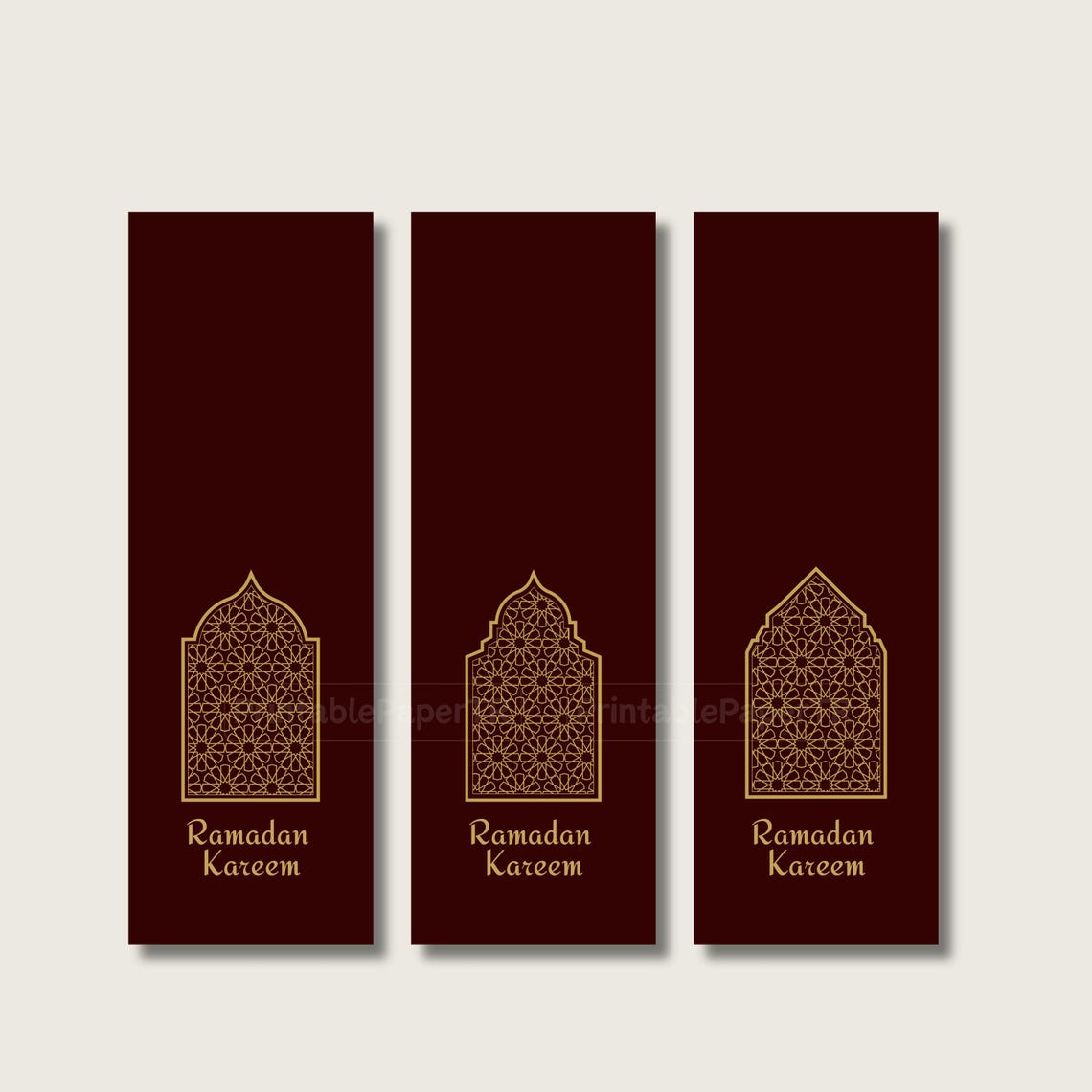 6 Printable Ramadan Bookmark Set | Islamic Bookmark | Ramadan Bookmark ...