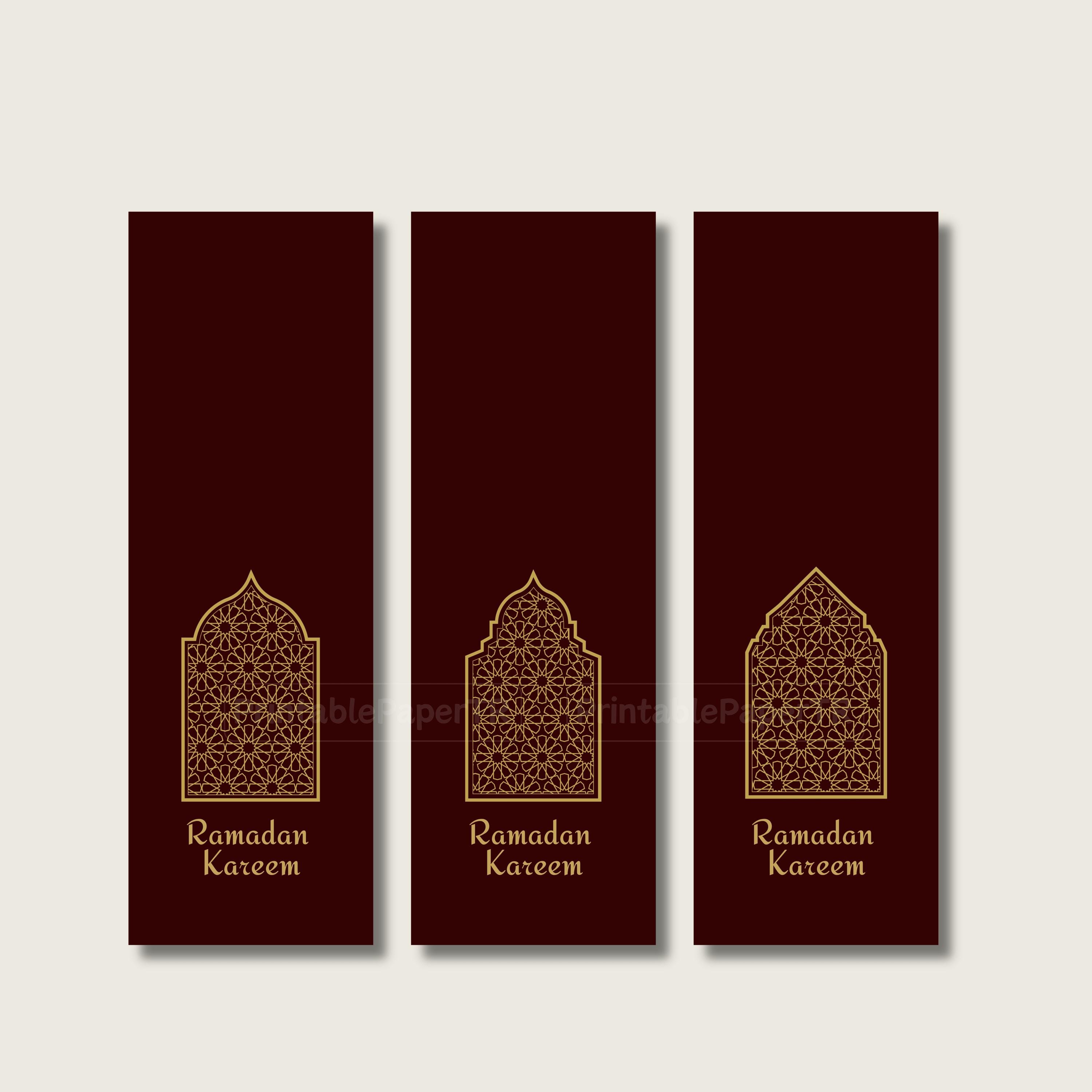 6 Printable Ramadan Bookmark Set | Islamic Bookmark | Ramadan Bookmark ...