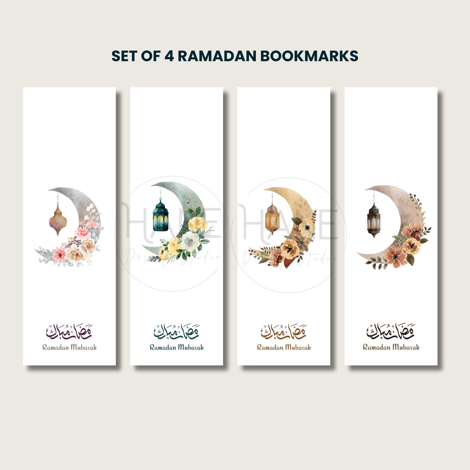 Printable Ramadan Bookmark Set: Islamic Quran Tracker (digital Download ...