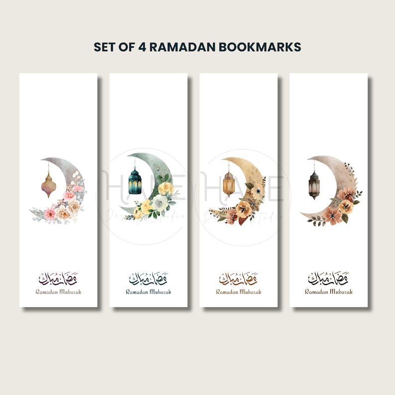 Printable Ramadan Bookmark Set: Islamic Quran Tracker (digital Download ...