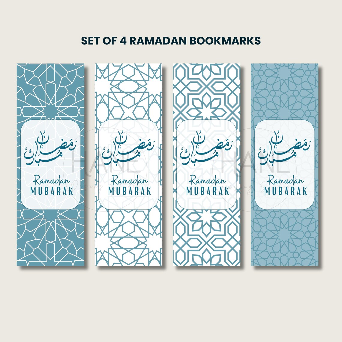 Printable Ramadan Bookmark Set: Islamic Quran Tracker (digital Download ...
