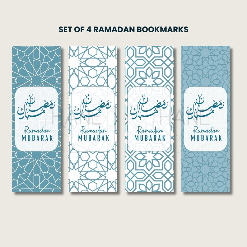 Printable Ramadan Bookmark Set: Islamic Quran Tracker (digital Download ...