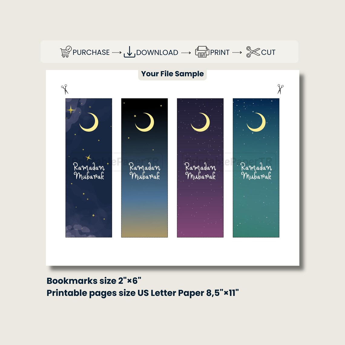 7 Printable Ramadan Bookmark for Kids | Islamic Bookmark | Ramadan ...