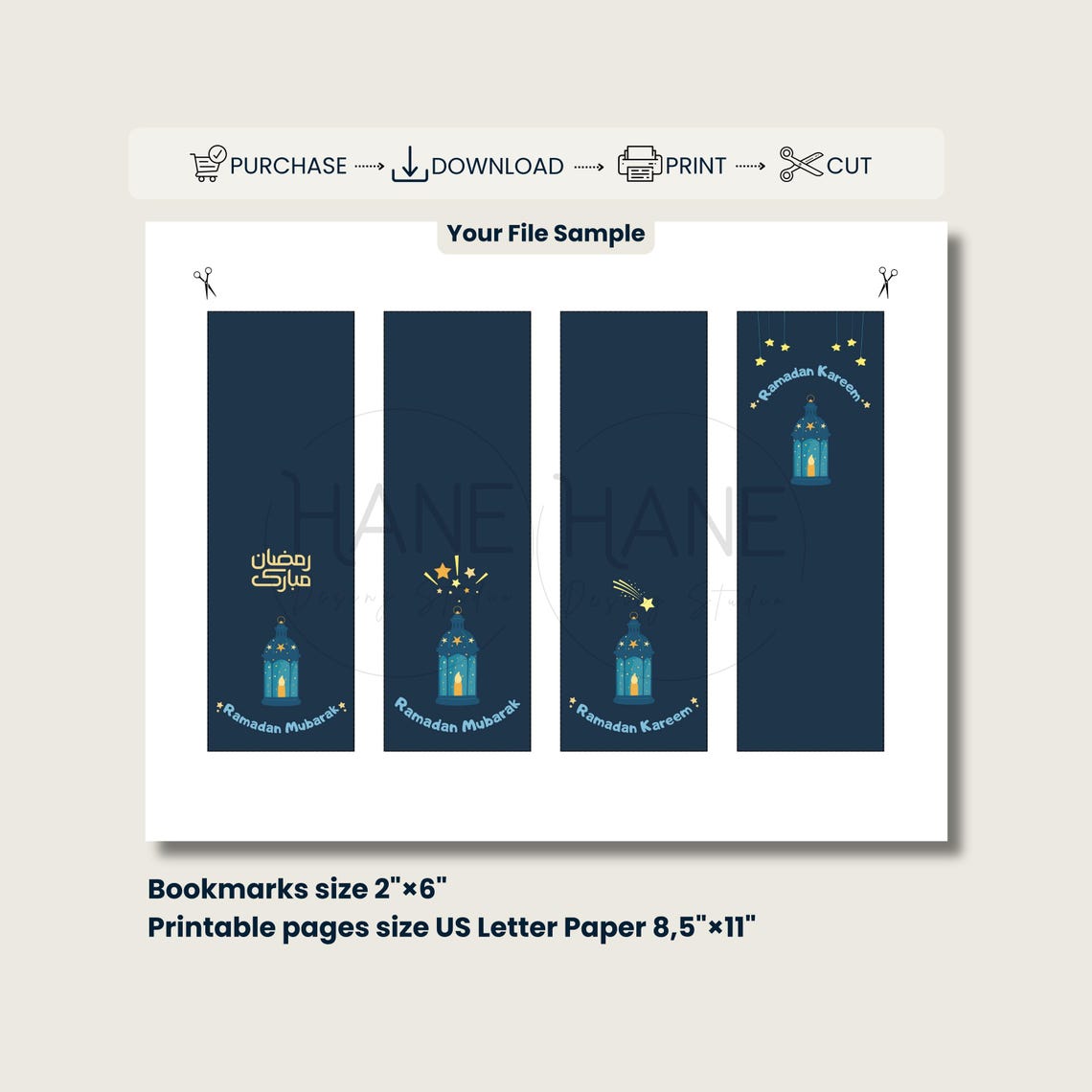 Printable Ramadan Bookmarks for Kids: Islamic Quran Tracker (digital ...