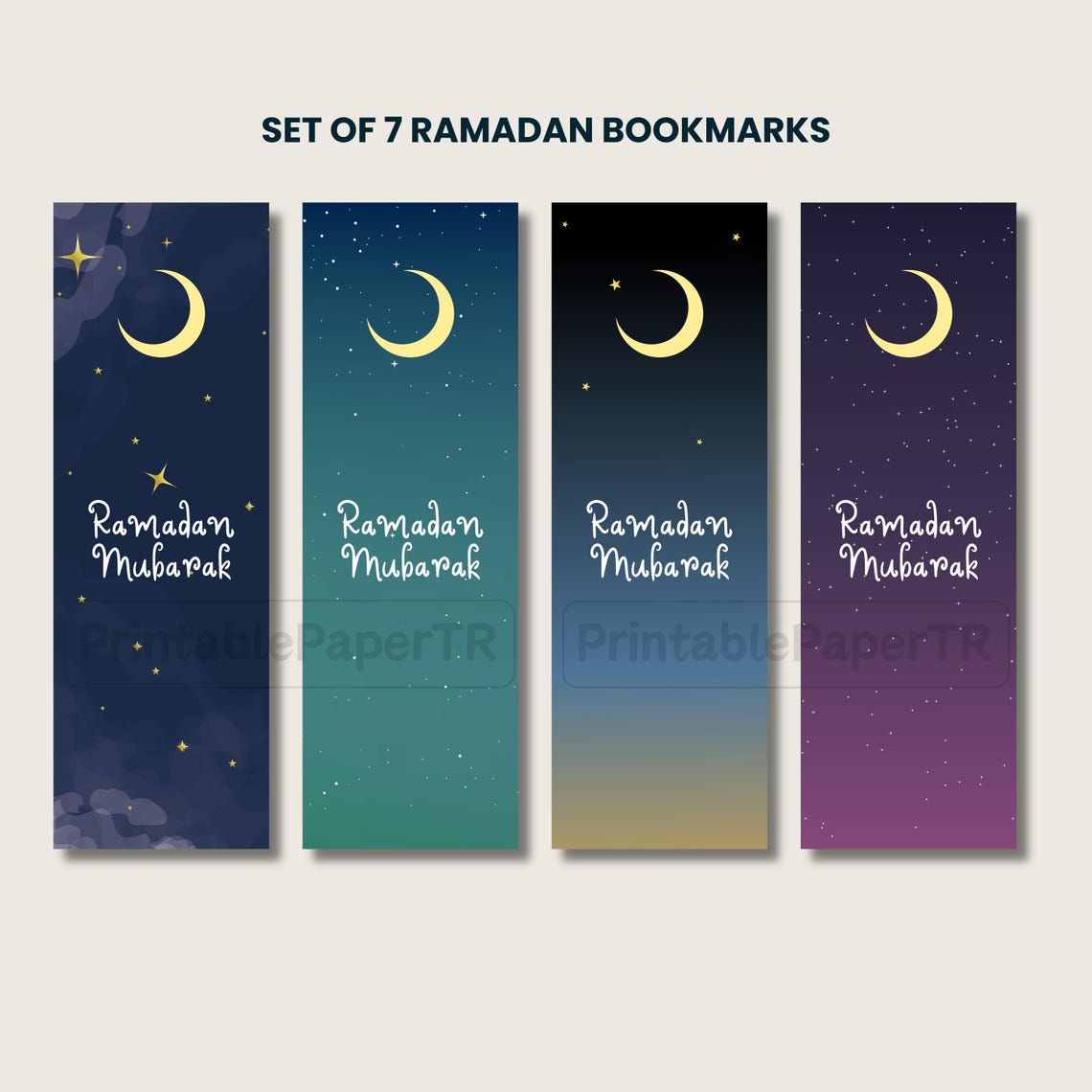 7 Printable Ramadan Bookmark for Kids Islamic Bookmark Ramadan Bookmark ...