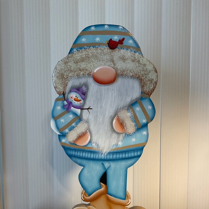Wood Painted Gnomes - Etsy