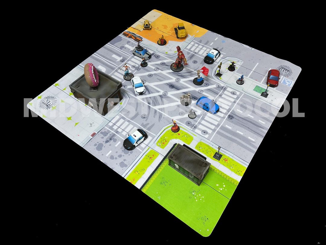 Marvel Crisis Protocol City Mat 1 With 2025 Markings - Etsy