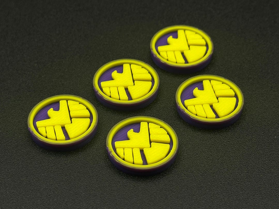 SHIELD Tokens for Marvel Crisis Protocol MCP, Affiliation Markers Set ...
